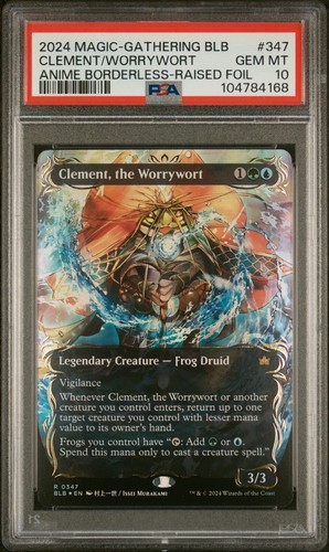 PSA 10 Gem Mint - Clement, the Worrywort - Raised Foil - Bloomburrow ...