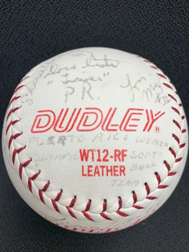 Signed softball by the 1996 Puerto Rican women's Olympic team (see ...