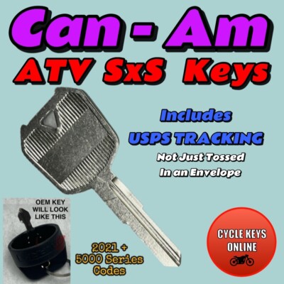 Can-Am Cut to Code key - 5000 series keys READ DESCRIPTION | eBay