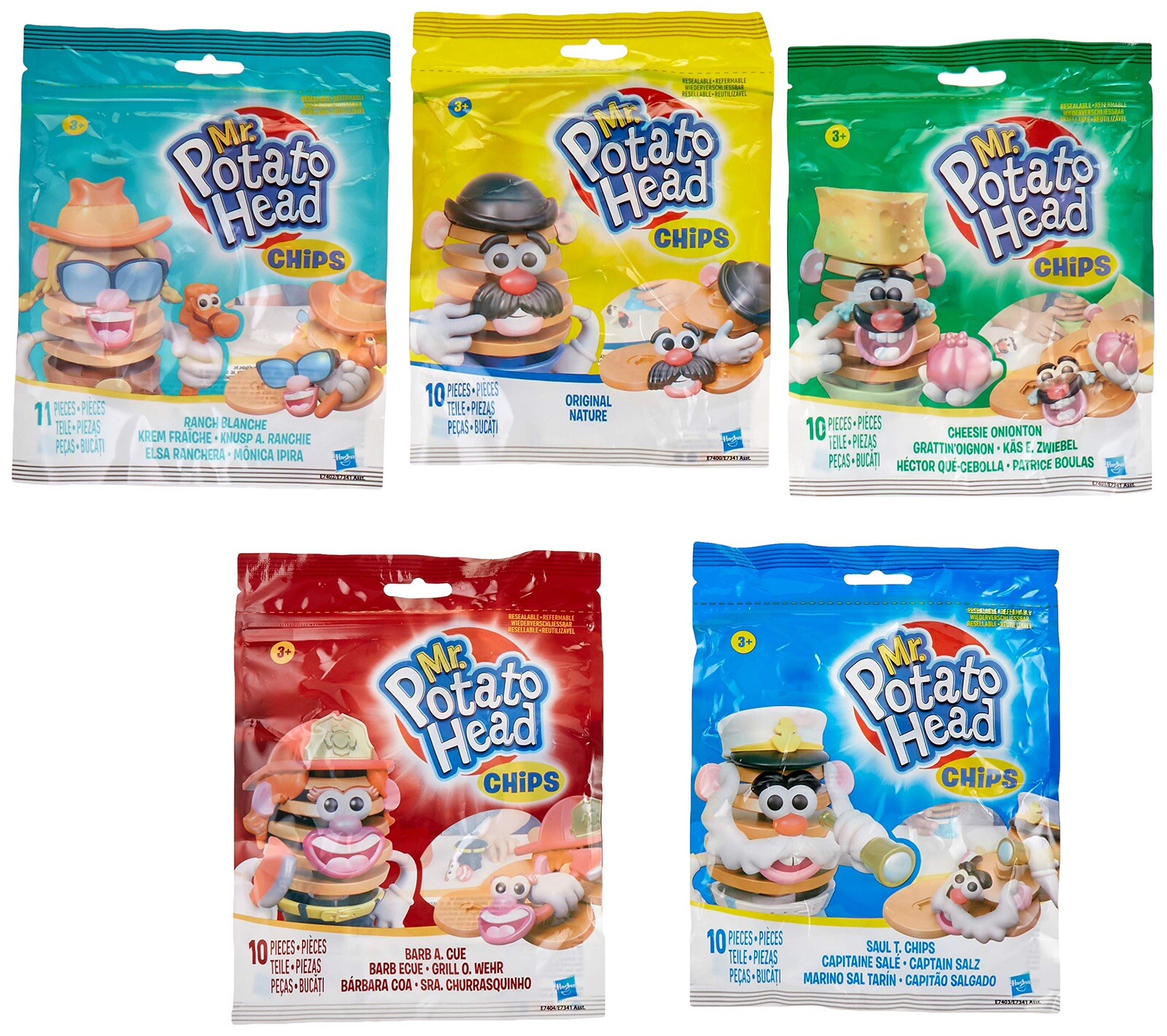 Hasbro Mr. Potato Head Chips Figures 5-Pack (F0361) for sale online | eBay