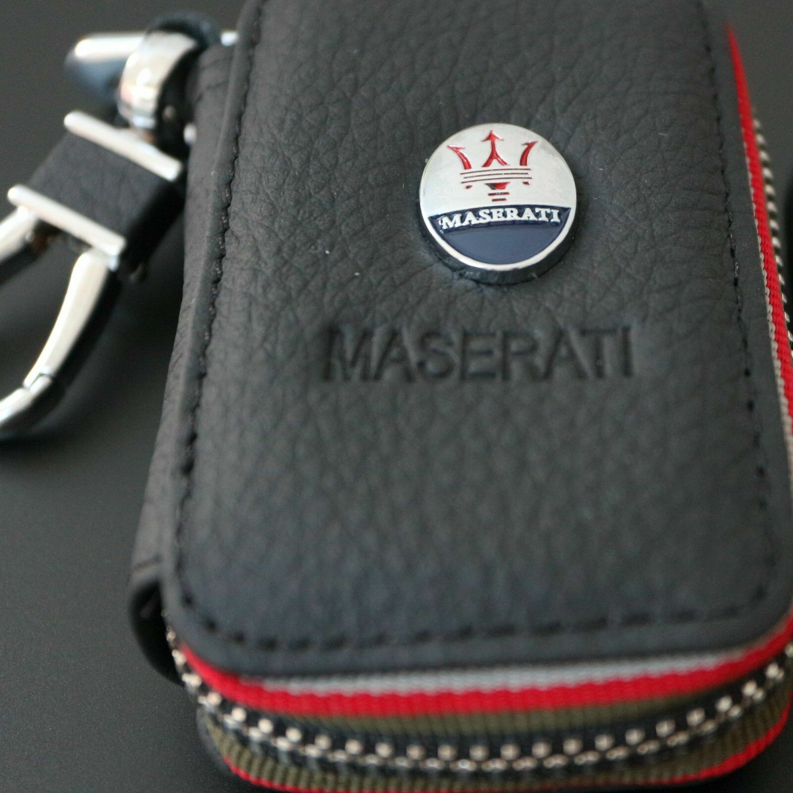 Maserati Levante Quattroporte Ghibli Handstitched Leather Key Ring ...