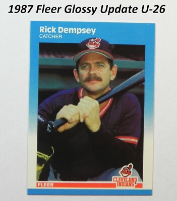 RICK DEMPSEY 1987 Fleer GLOSSY Update Card U-26 _ Exact Card (A) | eBay