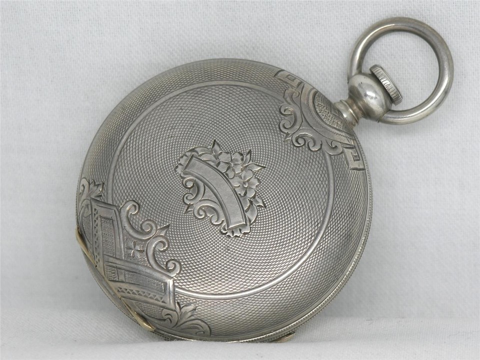 RARE 1866 AMERICAN WALTHAM GRANGER / TUCKER COIN SILVER POCKET WATCH ...