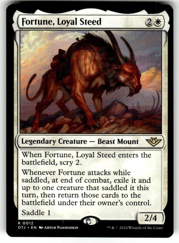 Fortune, Loyal Steed Outlaws of Thunder Junction Regular MTG | eBay