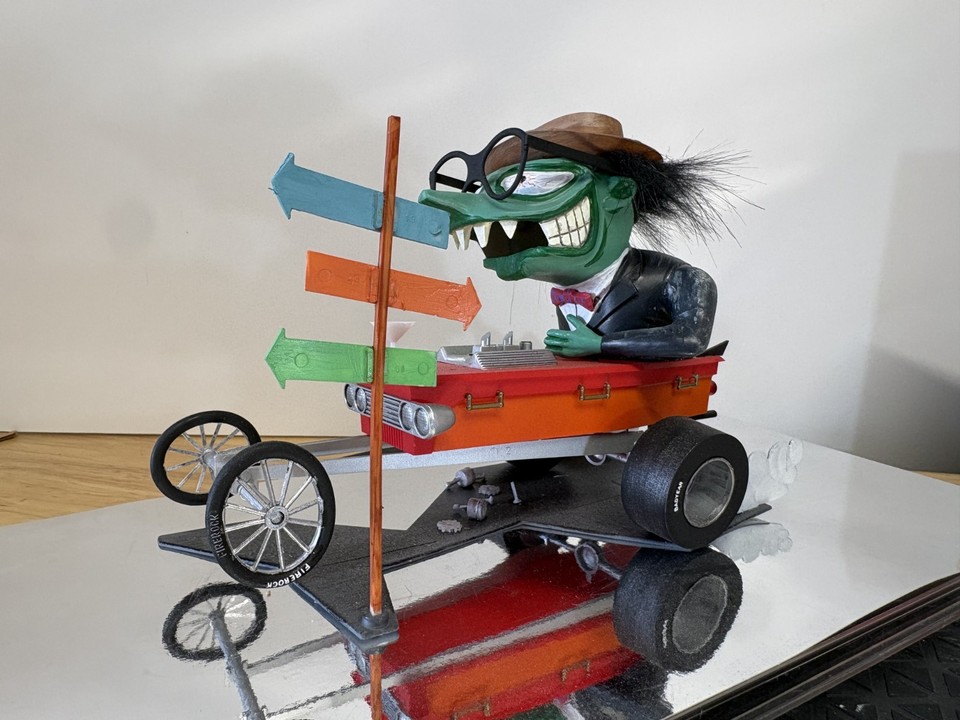 Built Weird-ohs coffin dragster monster "Daddy" Rat Fink Ed Roth Rat ...