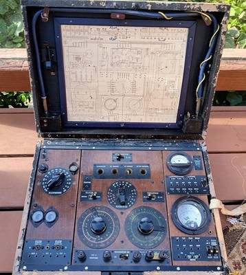 LARGE WWII GERMAN ARMY SIGNALS FIELD RADIO & PHONE TROUBLESHOOTER WW2 ...