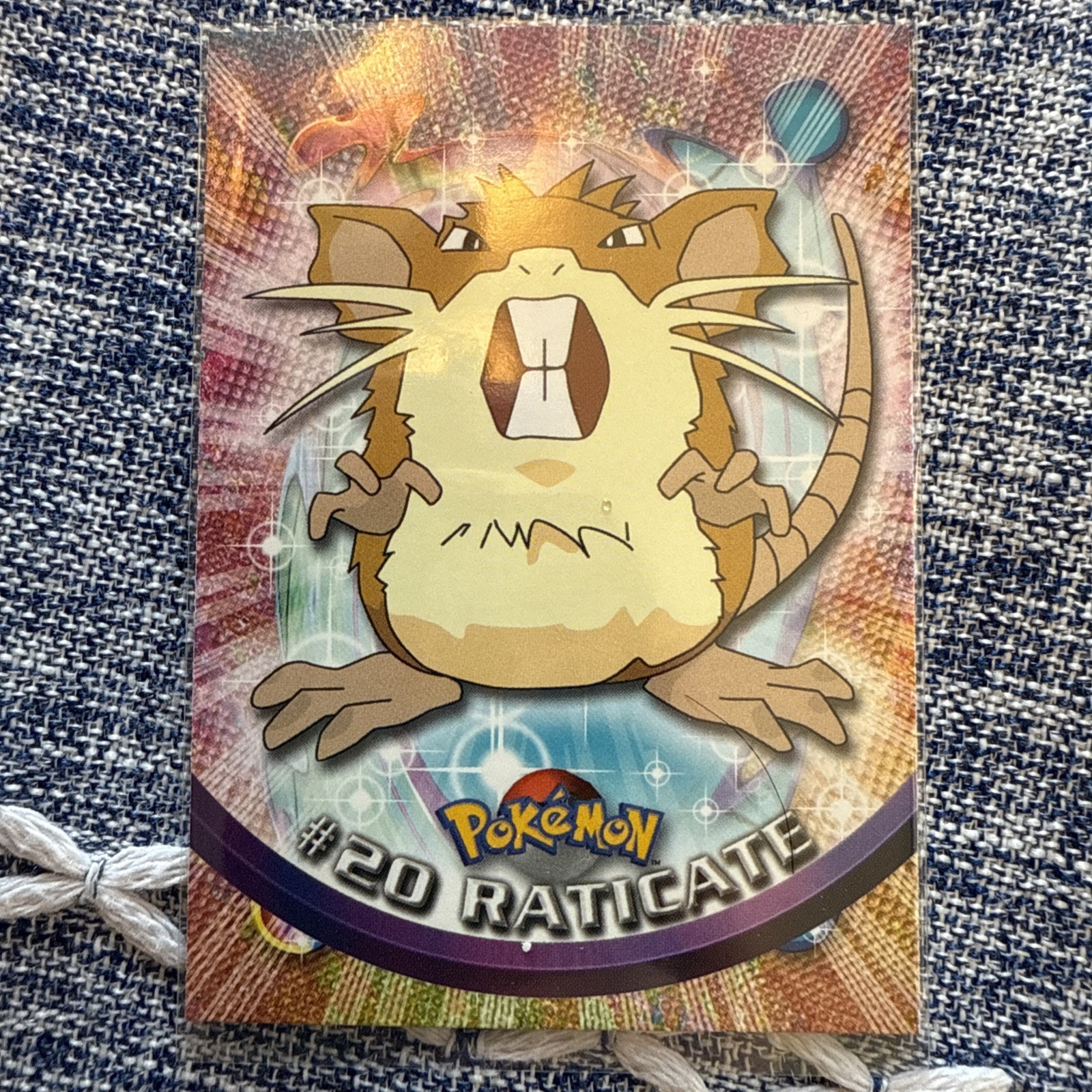 Raticate #20 Non-Foil Topps Blue Logo Pokémon TV Animation Edition NM ...