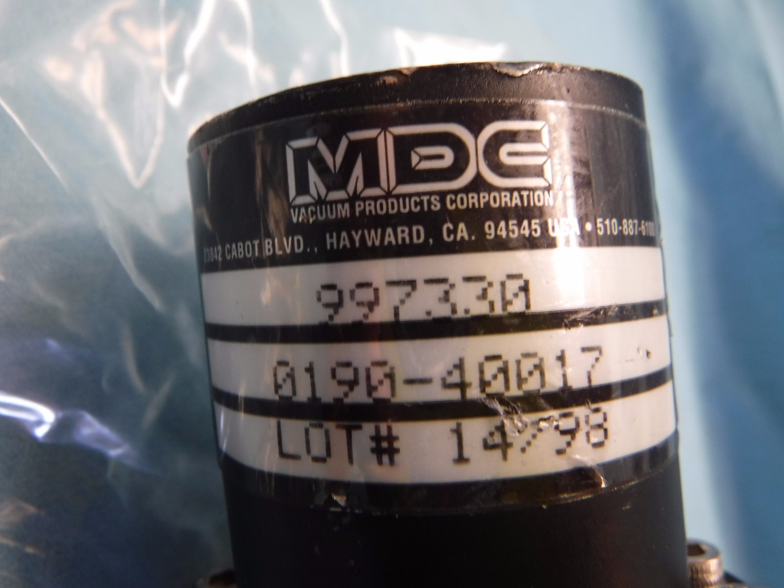 APPLIED MATERIALS MDC VALVE ,TURBO ISO W/STEM 0190-40017 | eBay