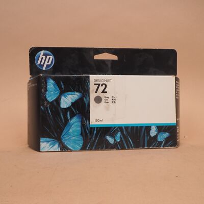 HP Designjet 72 Genuine Gray C9374A 130ml Ink Cartridges Exp 2014 | eBay