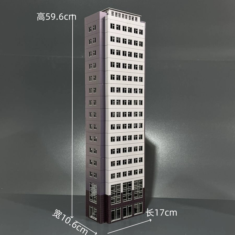 HO Scale 1:87 Buildings City Scene Model Train Railway Modern Office ...