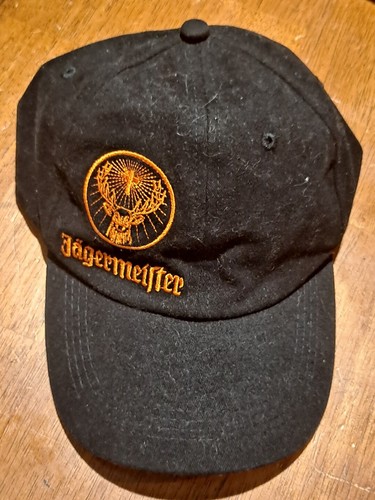 Jagermeister Embroidered Black Strap Back Baseball Cap Hat | eBay