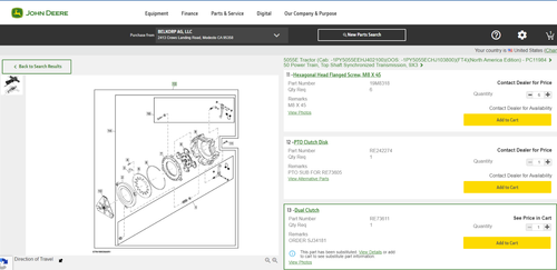 John Deere RE73611 Clutch / Alternate PN SJ34181 (f21) | eBay