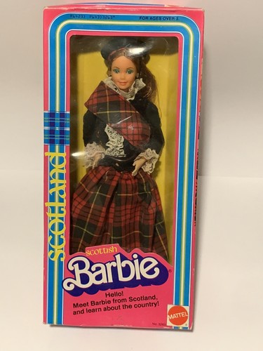 Scottish Barbie Famous International Fashion Doll Scotland 1980 Mattel ...