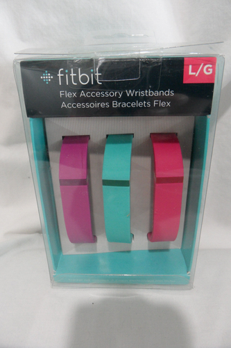 Fitbit Flex Accessory Wristbands - set of 3 NIB (LARGE) (Purple, aqua ...