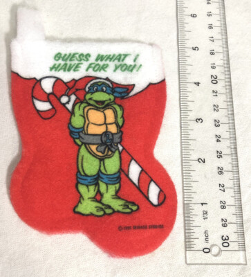 Vintage TMNT Mini Christmas Stocking DONATELLO 90s Teenage Mutant Ninja ...