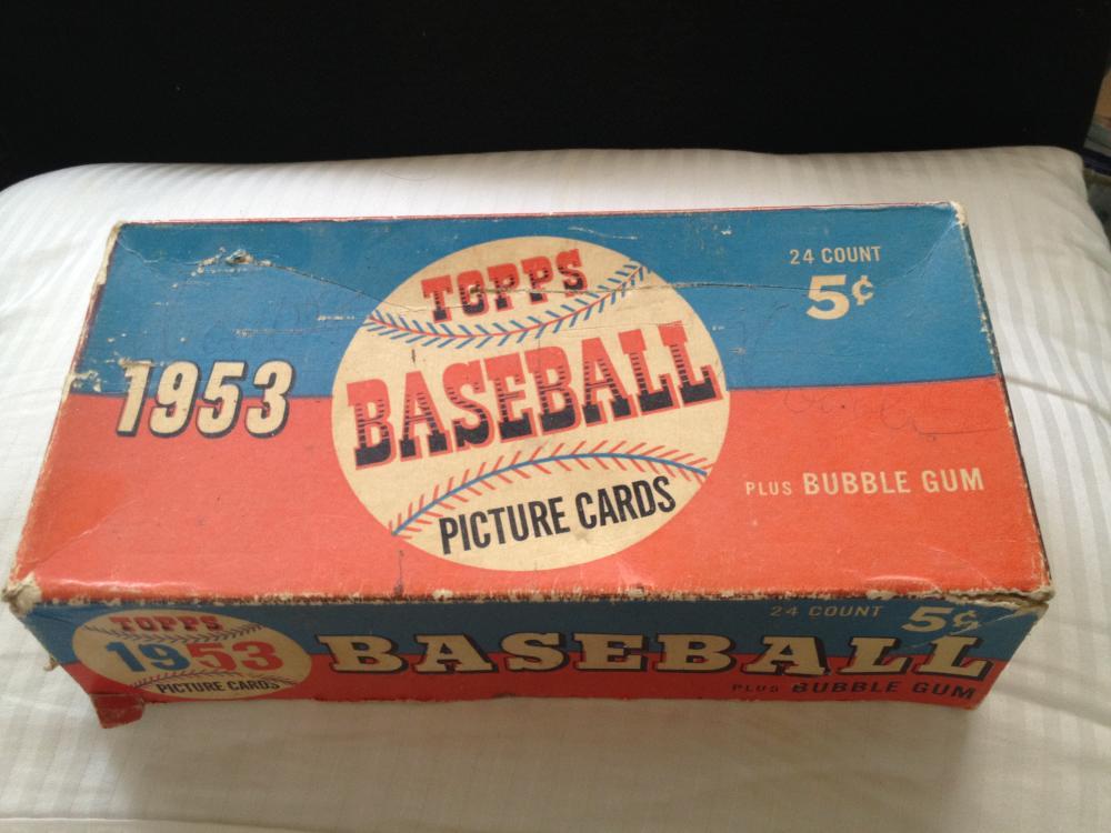 1953 Topps Baseball Card Set EMPTY Display Wax Pack Box 5 Cent | eBay