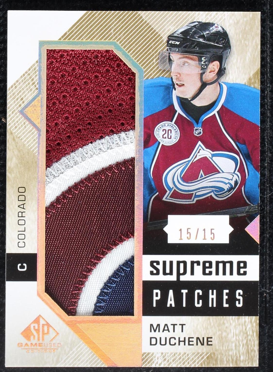 2016-17 SP Game Used - Supreme Matt Duchene #PA-DU Patches /15 (MEM ...