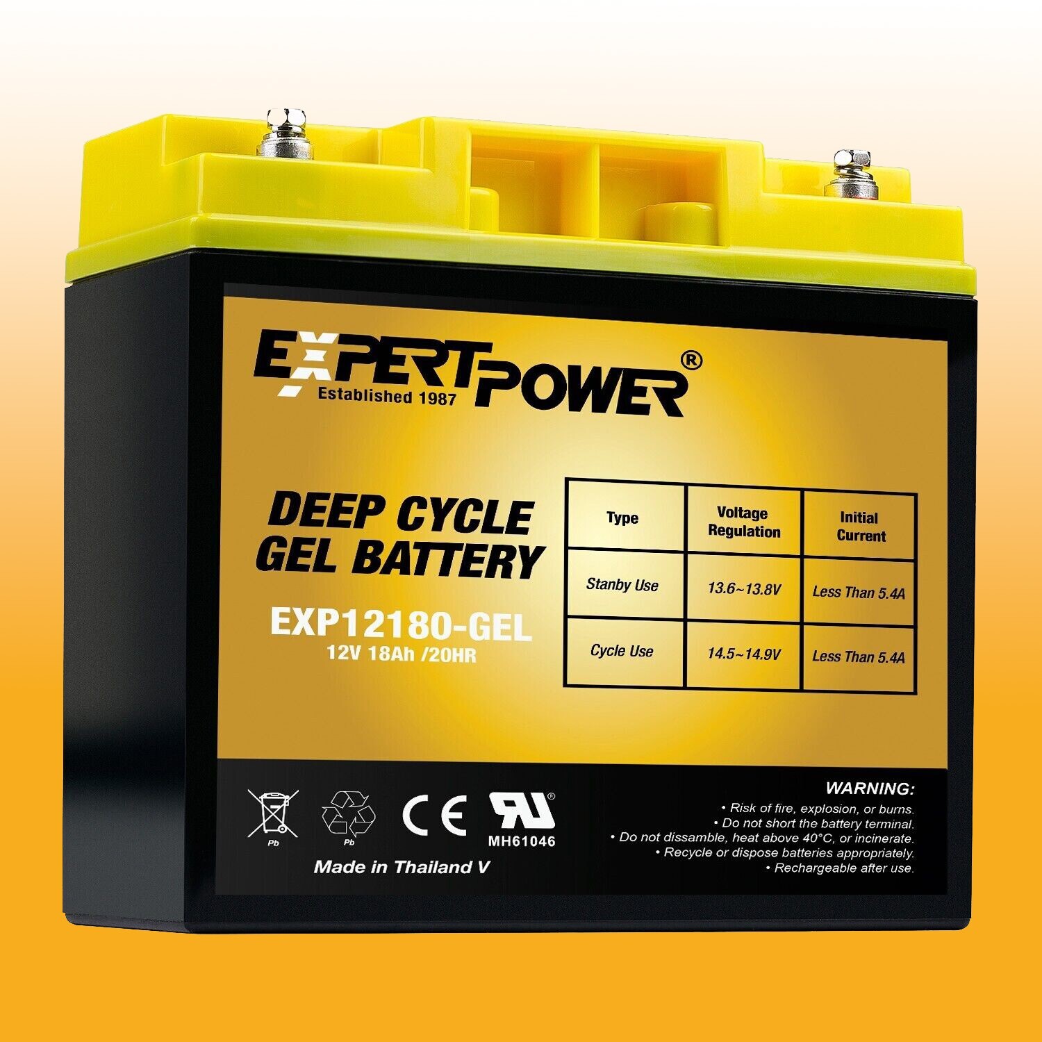 12V 18AH GEL Battery for Champion Generator 9000 7000 | eBay