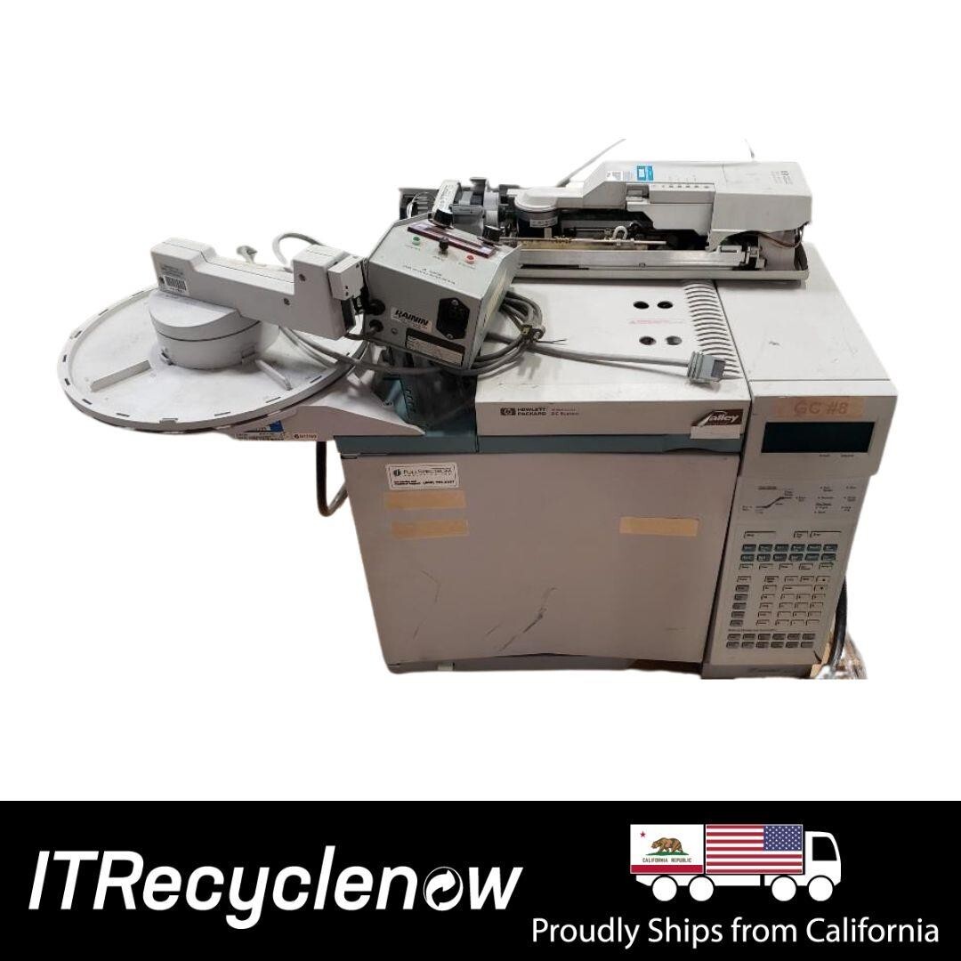 HP 6890 GC Gas Chromatograph System w/ Agilent 7683 Samplter & HP 7683 ...
