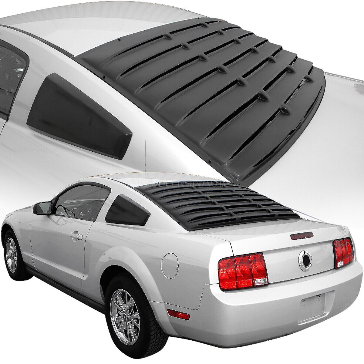 2005-2014 Ford Mustang GT Coupe Rear Window Louver For Black Sun Shade ...