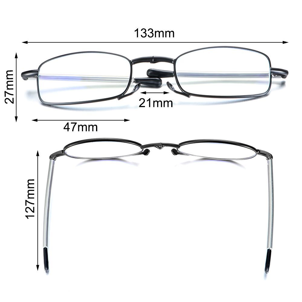 Folding Reading Glasses Computer Goggles Blue Light Blocking Rotating ...