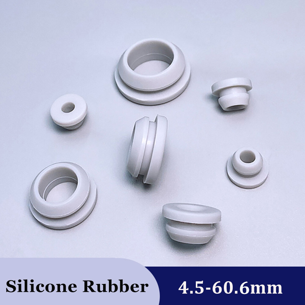 4.5-30mm Snap On Grommets Silicone Rubber Plug Bung Cable Wiring ...
