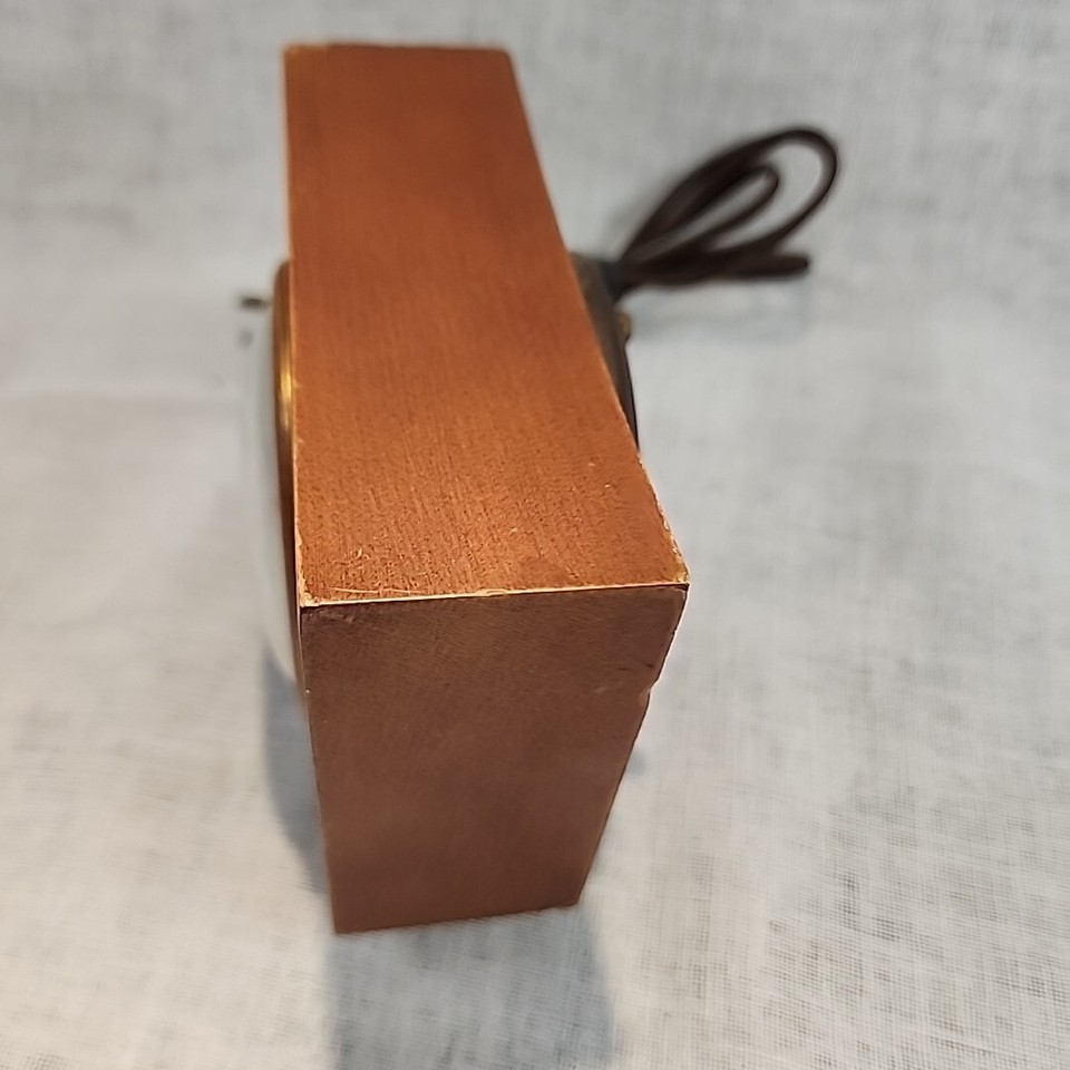 Westclox Pittsfield Luminous Blond Wood Alarm Clock 1950's MCM Untested ...