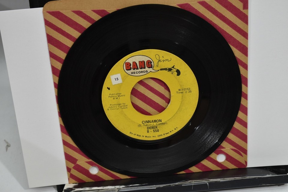 Derek "Cinnamon / This Is My Story" 7" Bang Records 1968 | eBay