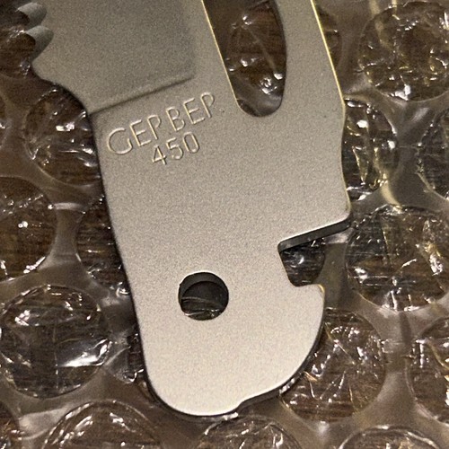 Gerber 450 Replacement Knife Combo Blade Serrated Unsharpened Blank ...