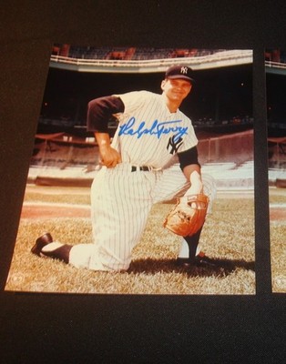 Ralph Terry 1961 1962 New York Yankees Signed 8X10 Photo Authentic ...