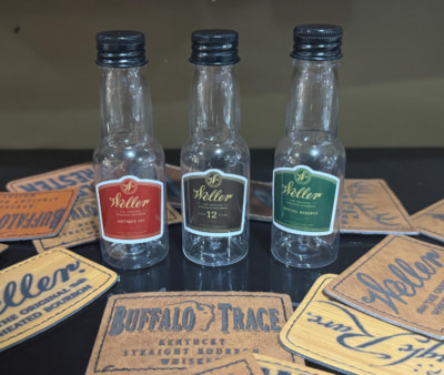 Weller Bourbon Tasting Kit - 3 Bottle Weller Vertical - Plastic Bottles ...