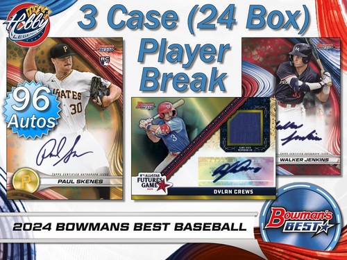 Jace Bohrofen TOR 2024 BOWMAN'S BEST Baseball 3 Case (24 Box) Player ...
