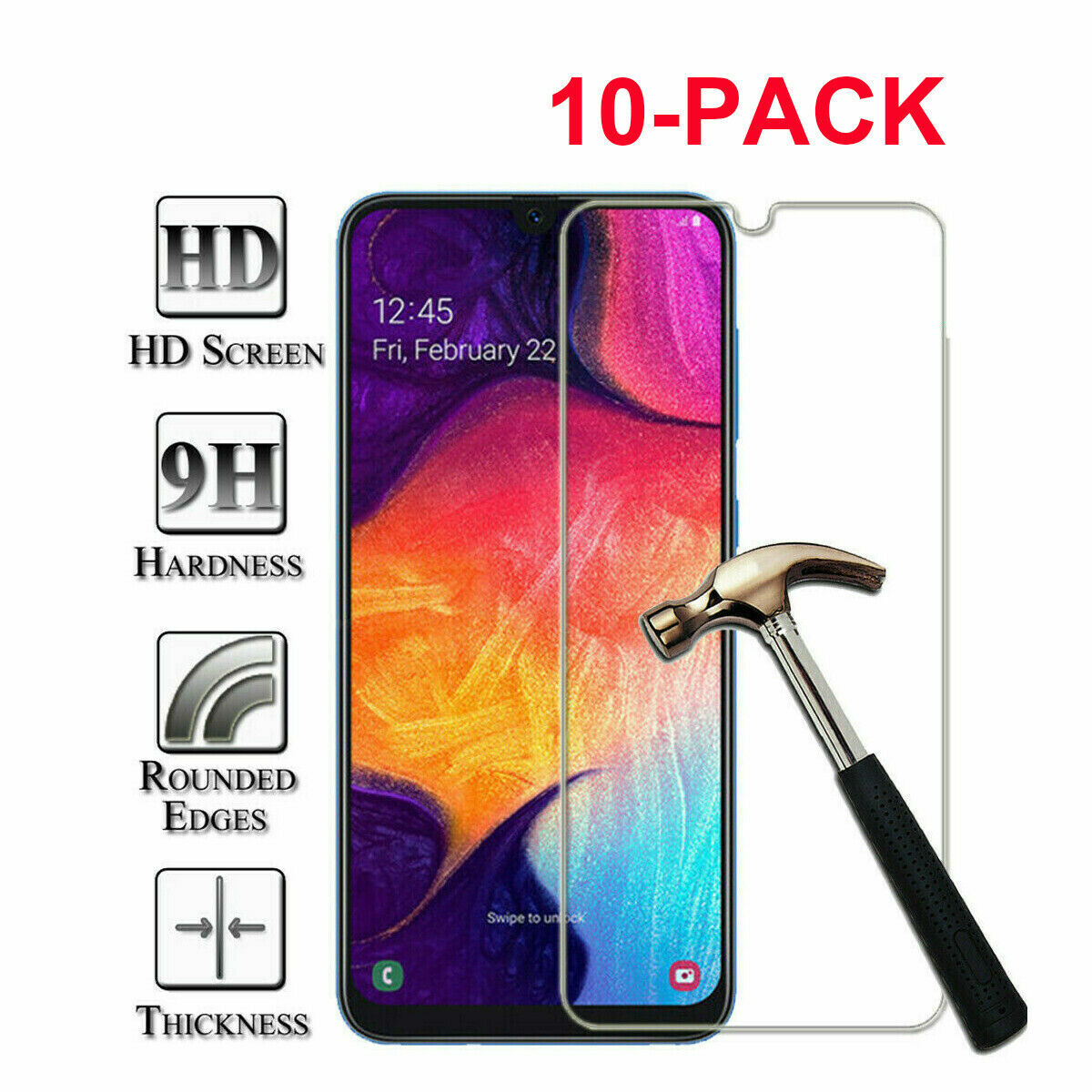 Wholesale Lots Samsung Galaxy A10E Clear HD Tempered Glass Screen ...