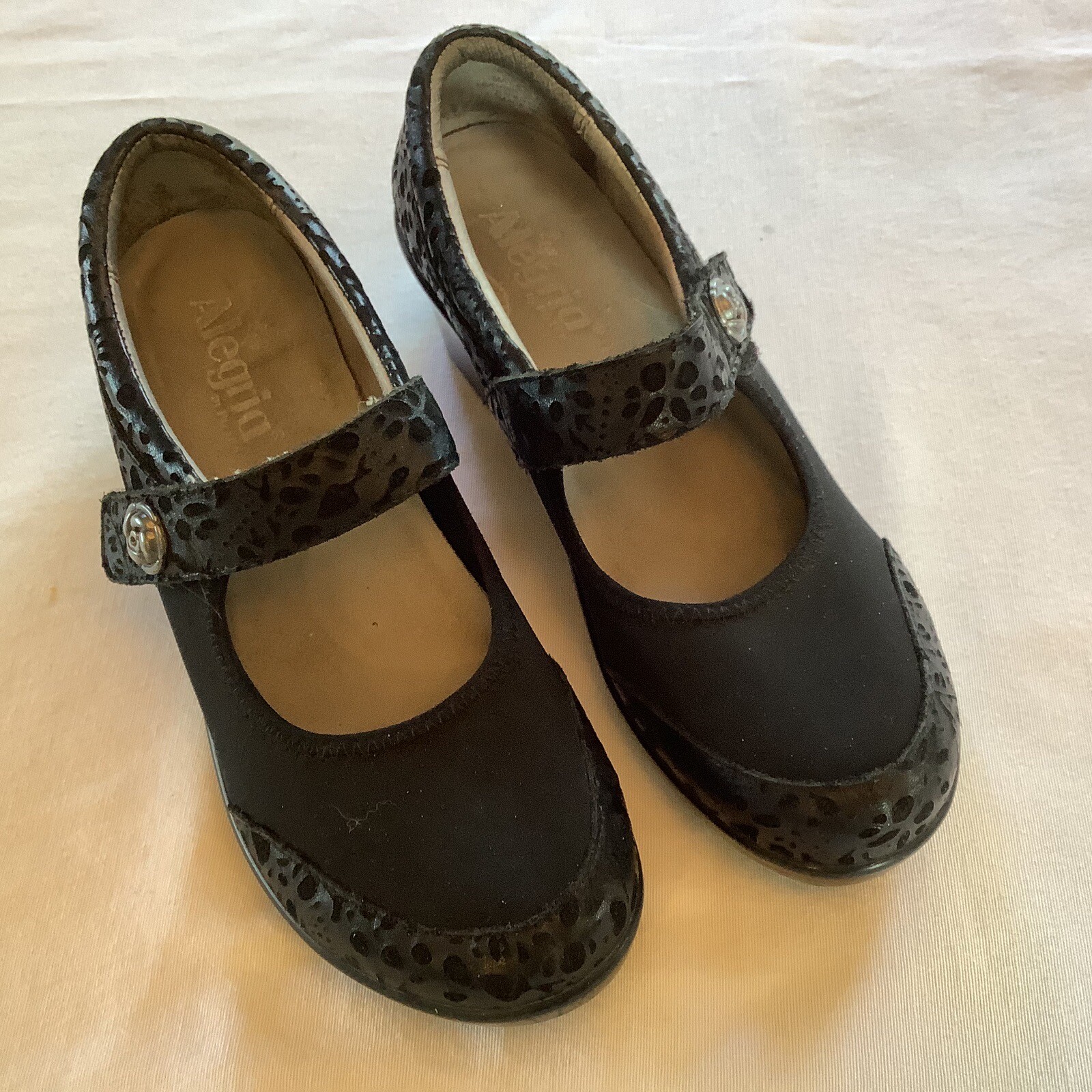 Algeria Black Mary Jane Classic Clog Womens Shoes Siz… - Gem