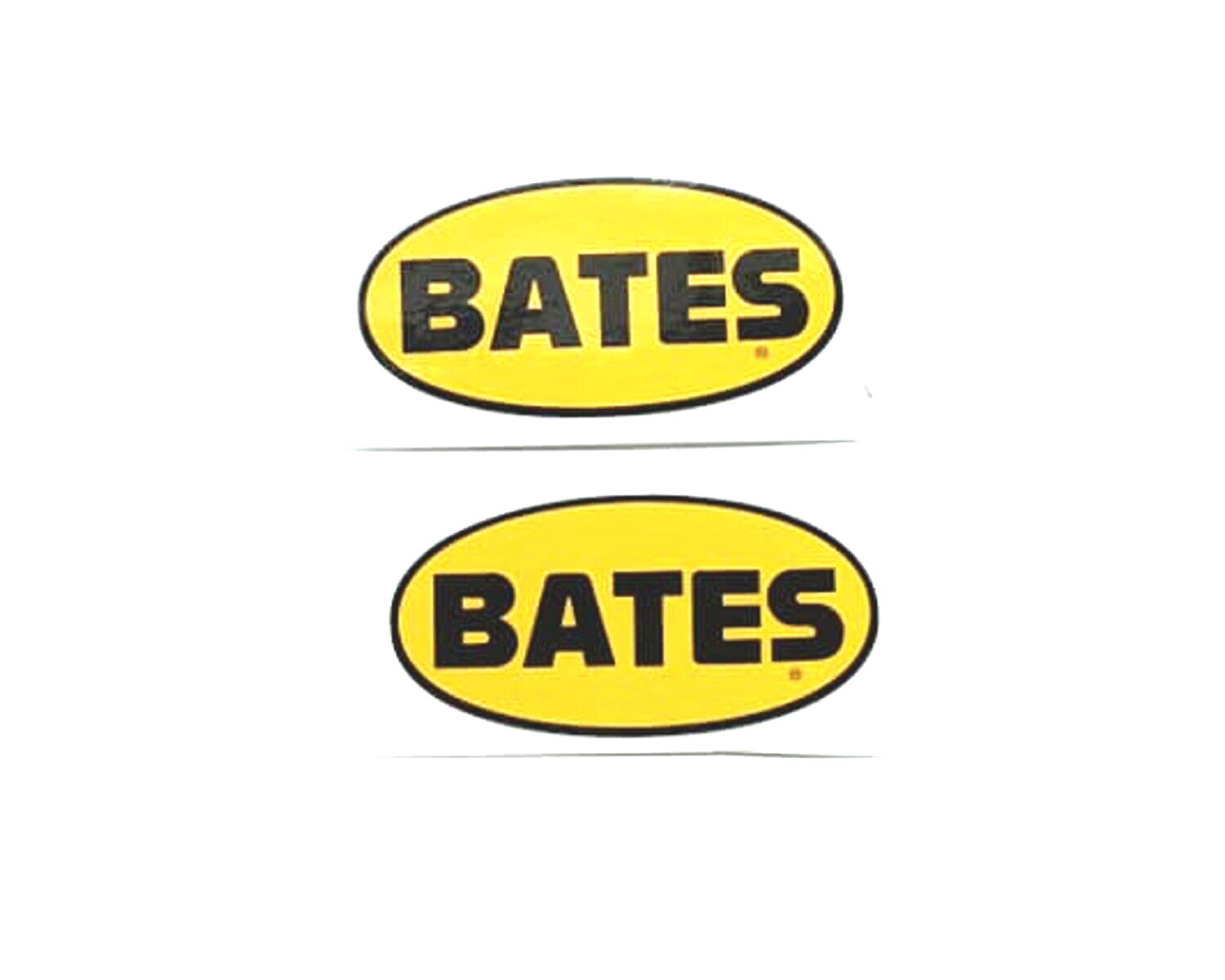 2 Bates stickers Vintage VMX AHRMA CR YZ465 YZ RM KX Maico KTM CZ ( 001 ...