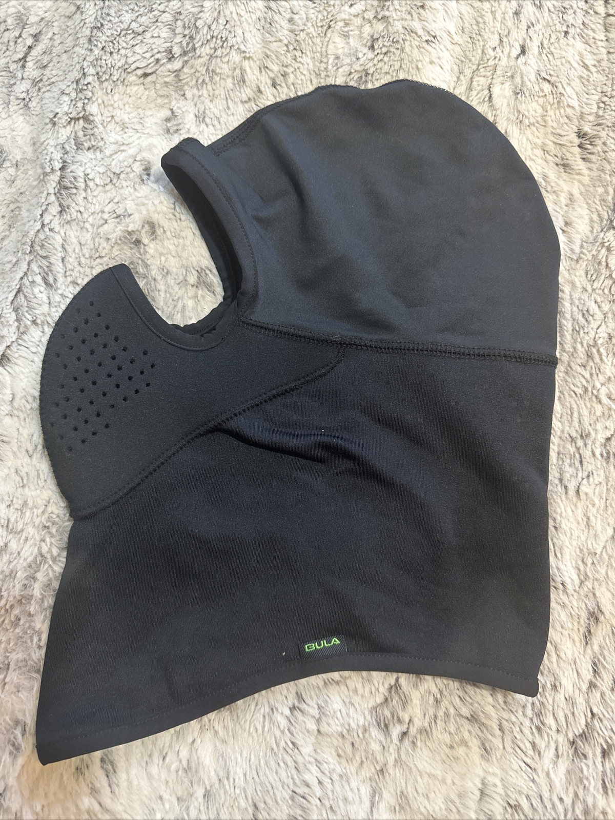 POLARTEC BULA BLACK SKI FACE MASK BLACK FLEECE LINED Size Large | eBay