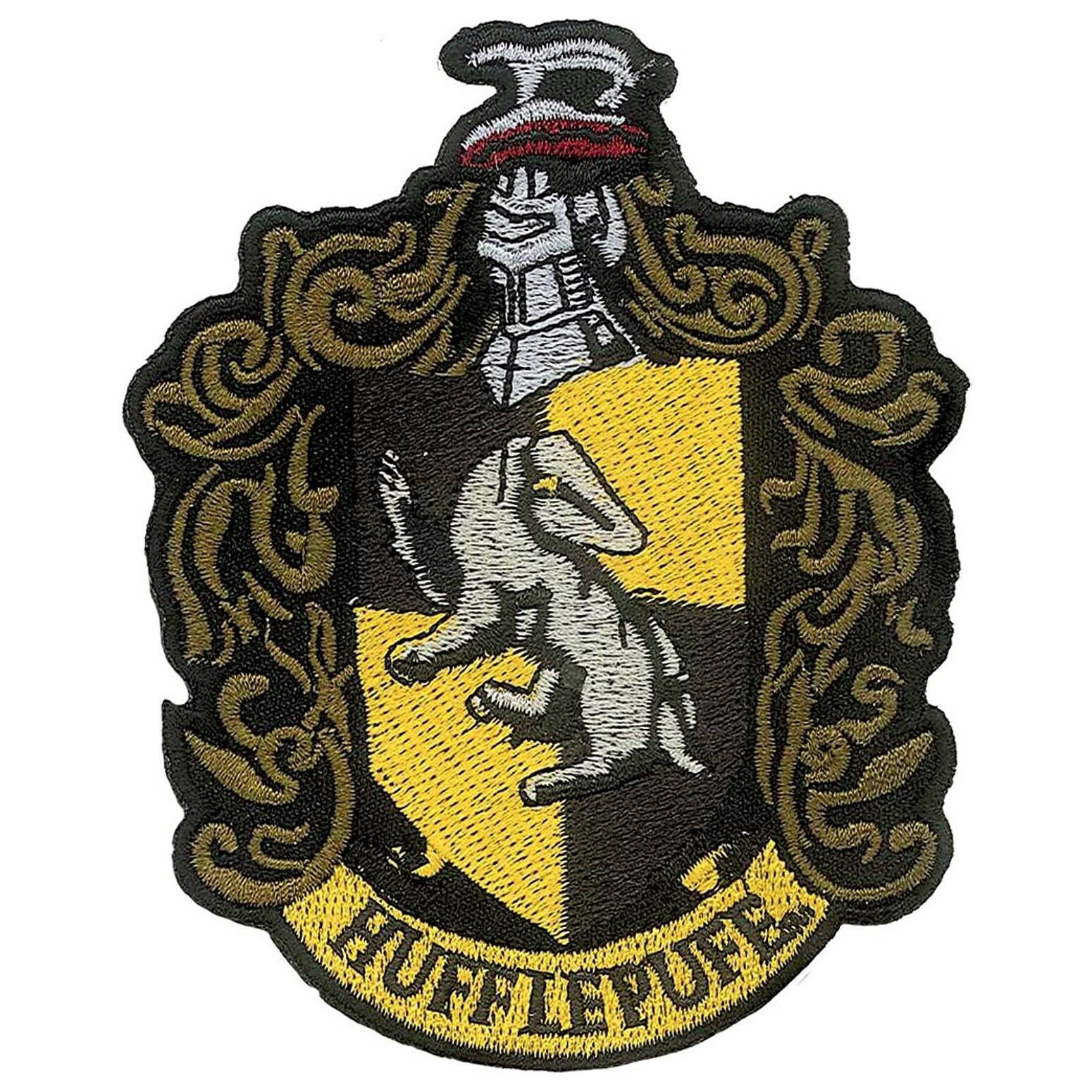 Harry Potter Hufflepuff Iron On Patch Yellow | eBay