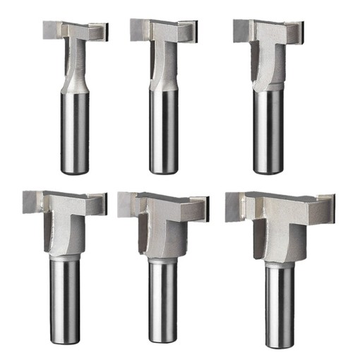 Router Bit Bit with Bearing Slotting Milling Cutter T Type Woodwork ...
