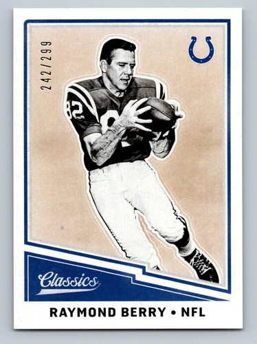 2017 Panini Classics #184 Raymond Berry Red SP /299 | eBay