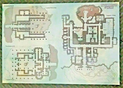 Dungeons and Dragons Mythic Odysseys of Theros 19" x 13" Two-Sided Map ...