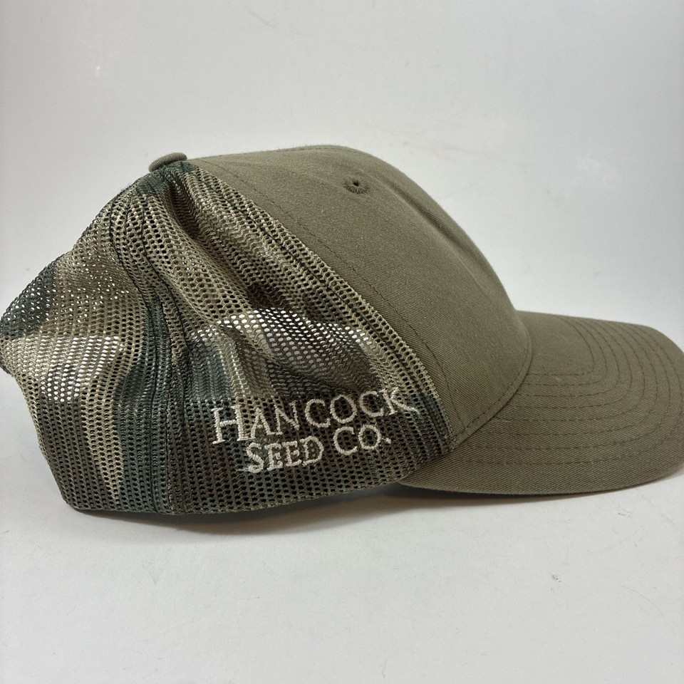 Deer buck snap hat camo hancock seed co Richardson Style | eBay