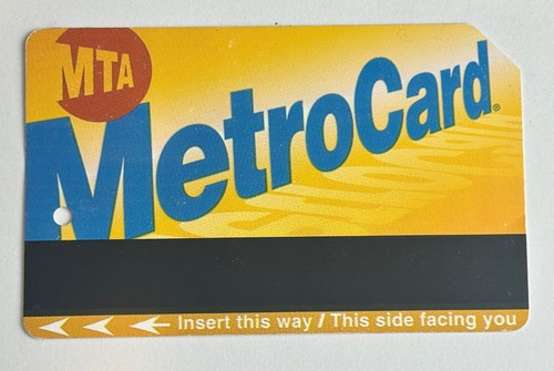 Expired NYC MTA MetroCard “Stay Off the Tracks” Safety Message – 07/31 ...