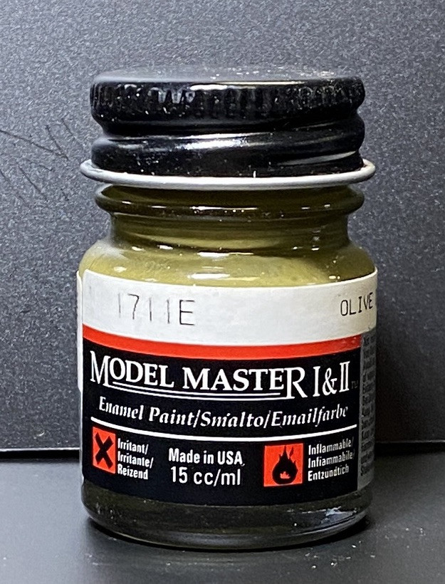 Testors Model Master Enamel 1711 Olive Drab FS34087. 1/2oz. New Old ...
