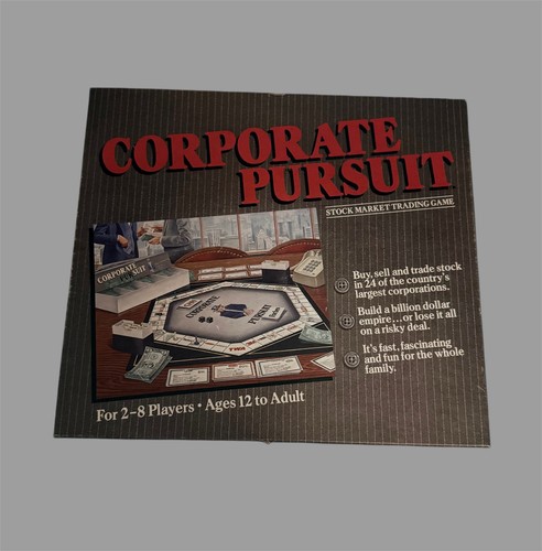 1986 CORPORATE PURSUIT Stock Market Trading Game by Rachat Inc ...