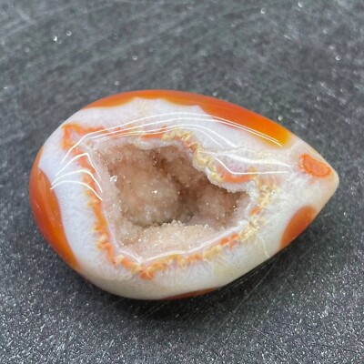 Natural Stone Colorful Red Agate Geode Egg Polished Quartz Crystal ...