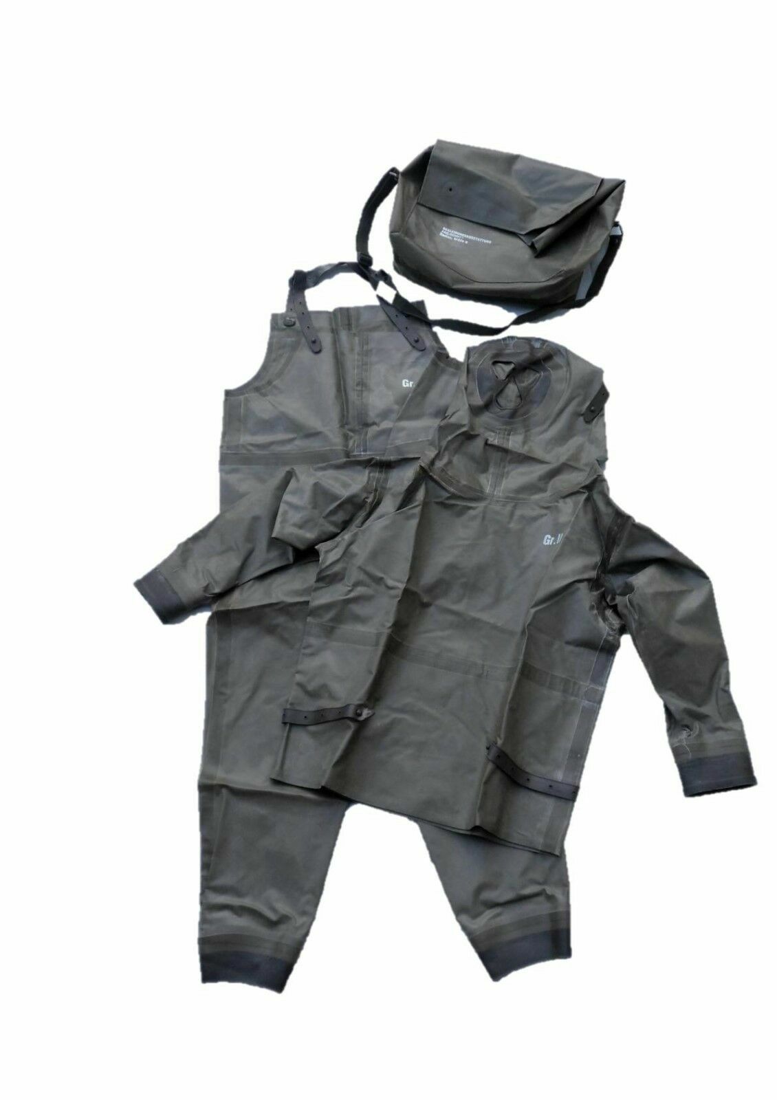 ORIGINAL BUNDESWERH ZODIAK NBC SUIT GERMAN HEAVY DUTY HAZMAT SET WITH ...