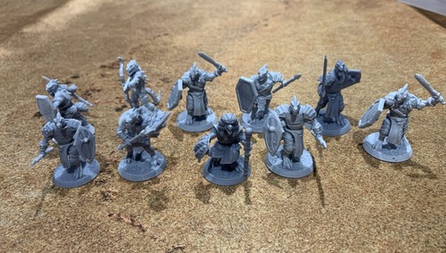 10x 28mm resin dragonmen / lizardmen suit Runequest DnD Tabletop ...
