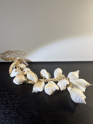 Nautical Hanging Seashells Tassle Strand 17” Beach Coastal Shells | eBay