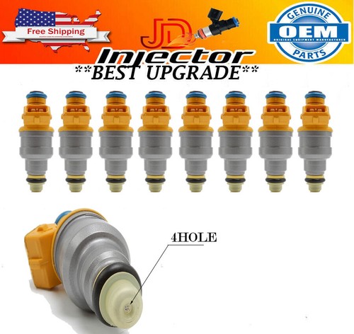 X8 GENUINE BOSCH FUEL INJECTORS GMC C2500 96-00 4-HOLE UPGRADE 7.4L 454 ...