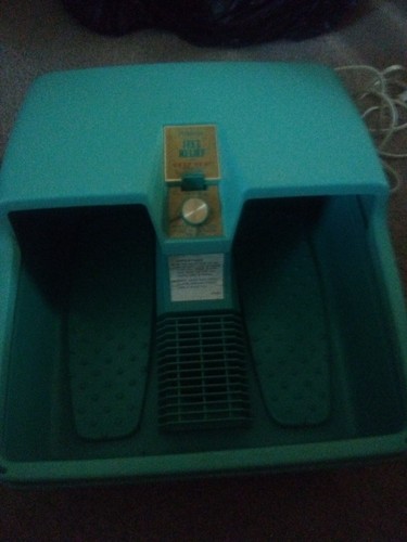 deep heat feet relief massaging foot bath with thermistat-by polenex | eBay